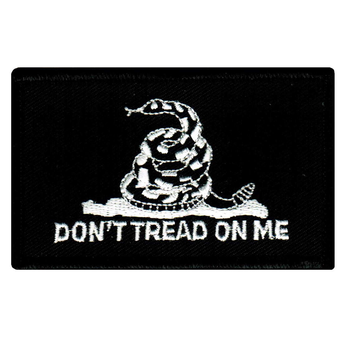 Gadsden Flag Black Iron-on Embroidered Patch Don't Tread on Me ...