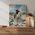 Affixzi Wall Art, Jesus Embrace Print, Pastel Wildflower Daisy Meadow ...