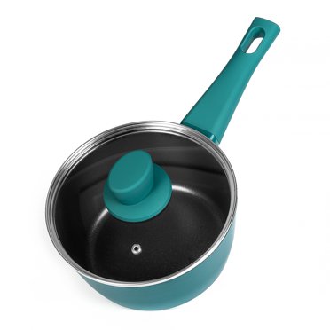 Thyme & Table Nonstick Ceramic Navy and Gold 2.5 Qt. Saucepan - Walmart.com