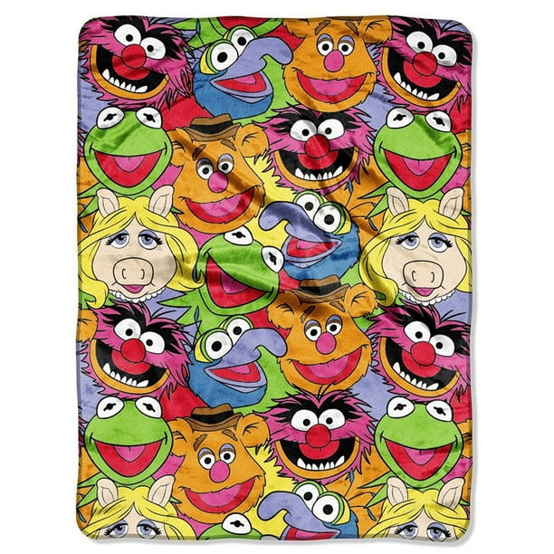 Disney The Muppets Muppet Mania 46" x 60" Micro-Raschel Throw Blanket ...