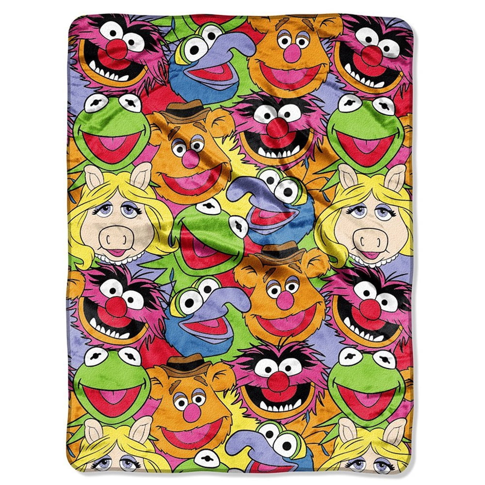 Disney The Muppets Muppet Mania 46" x 60" Micro-Raschel Throw Blanket ...
