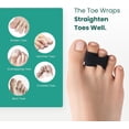 Welnove Hammer Toe Straightener - 8 Pack Broken Toe Wraps & Toe Splints ...