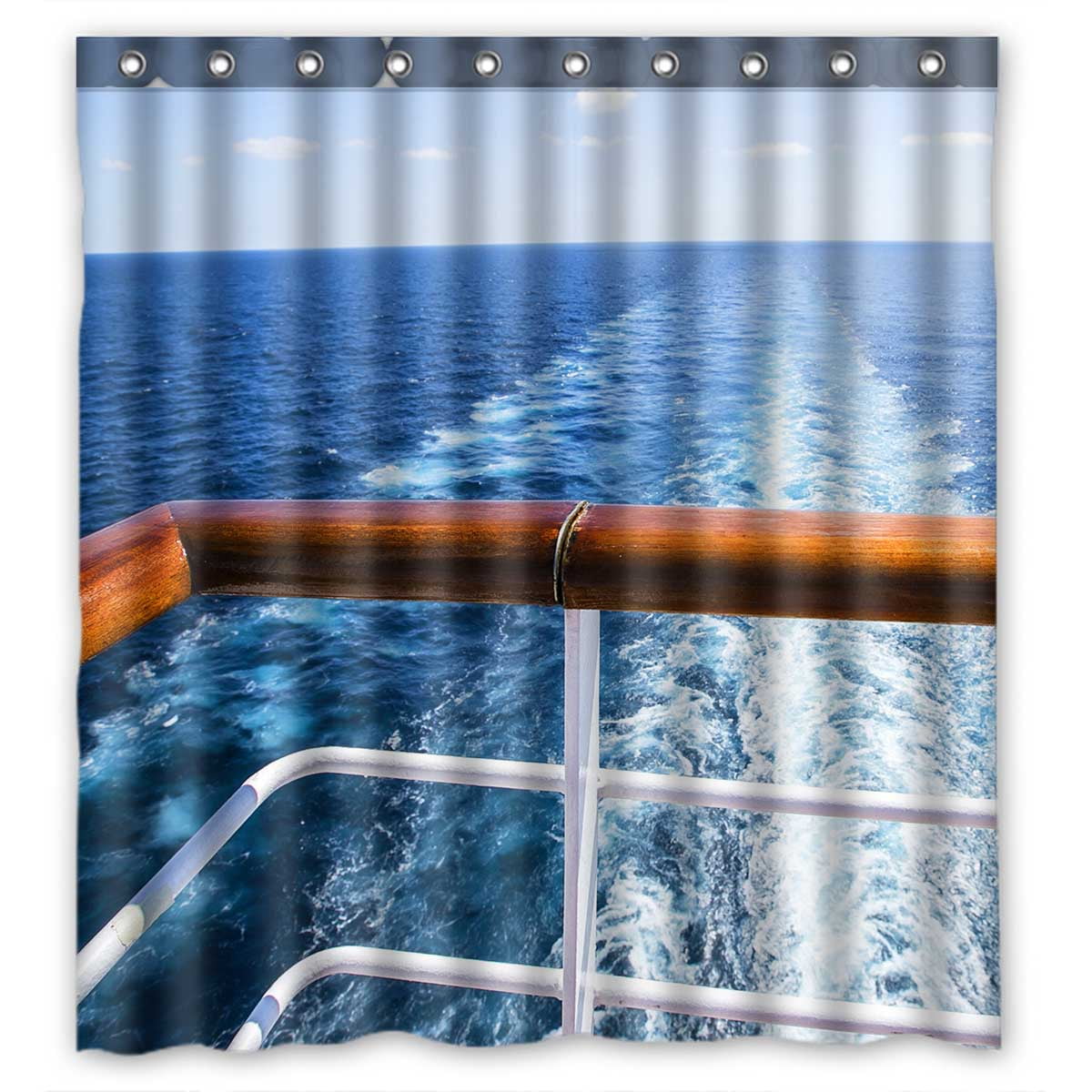 PKQWTM Trail Water Surface Behind Cruise Ship WaterProof Polyester ...