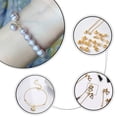 1 Box PVD Vacuum Plating 304 Stainless Steel Bead Tips & Folding Crimp ...