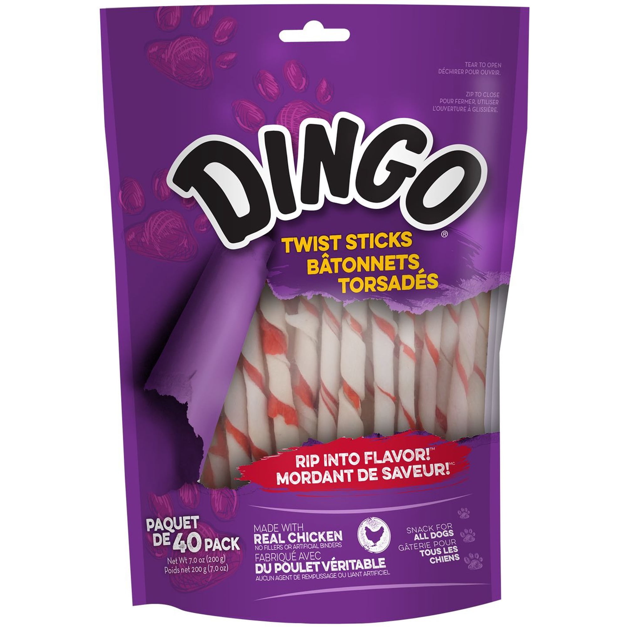 Click here for Pack Of 2 - Dingo Twist Sticks Dog Treats  40 Coun... prices