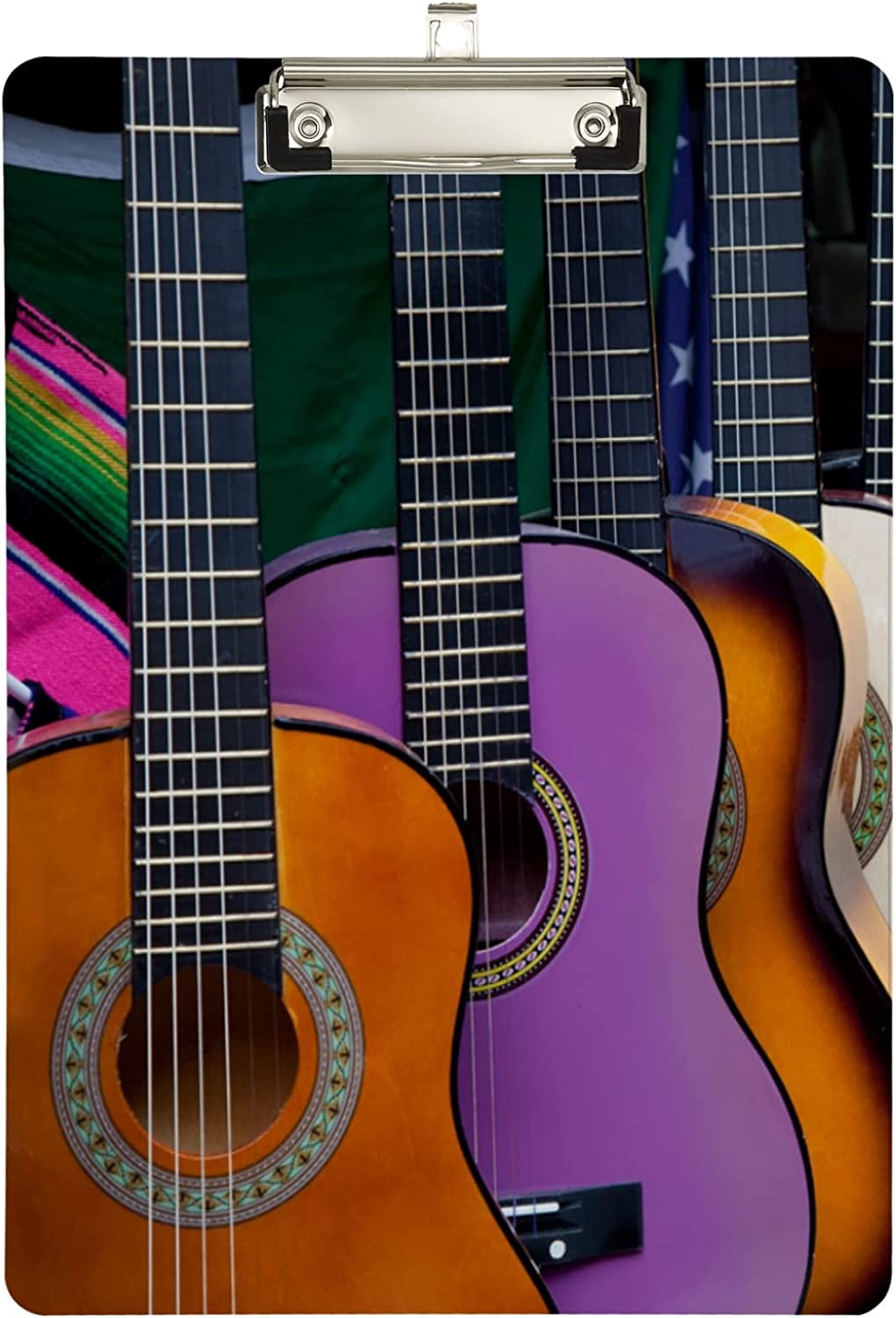 ZHANZZK Various Multi Colored Guitars Clipboard Hardboard Wood Nursing ...