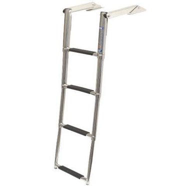 Garelick EEz-In 3-Step Telescoping Stainless Steel Sport/Diver Ladder ...