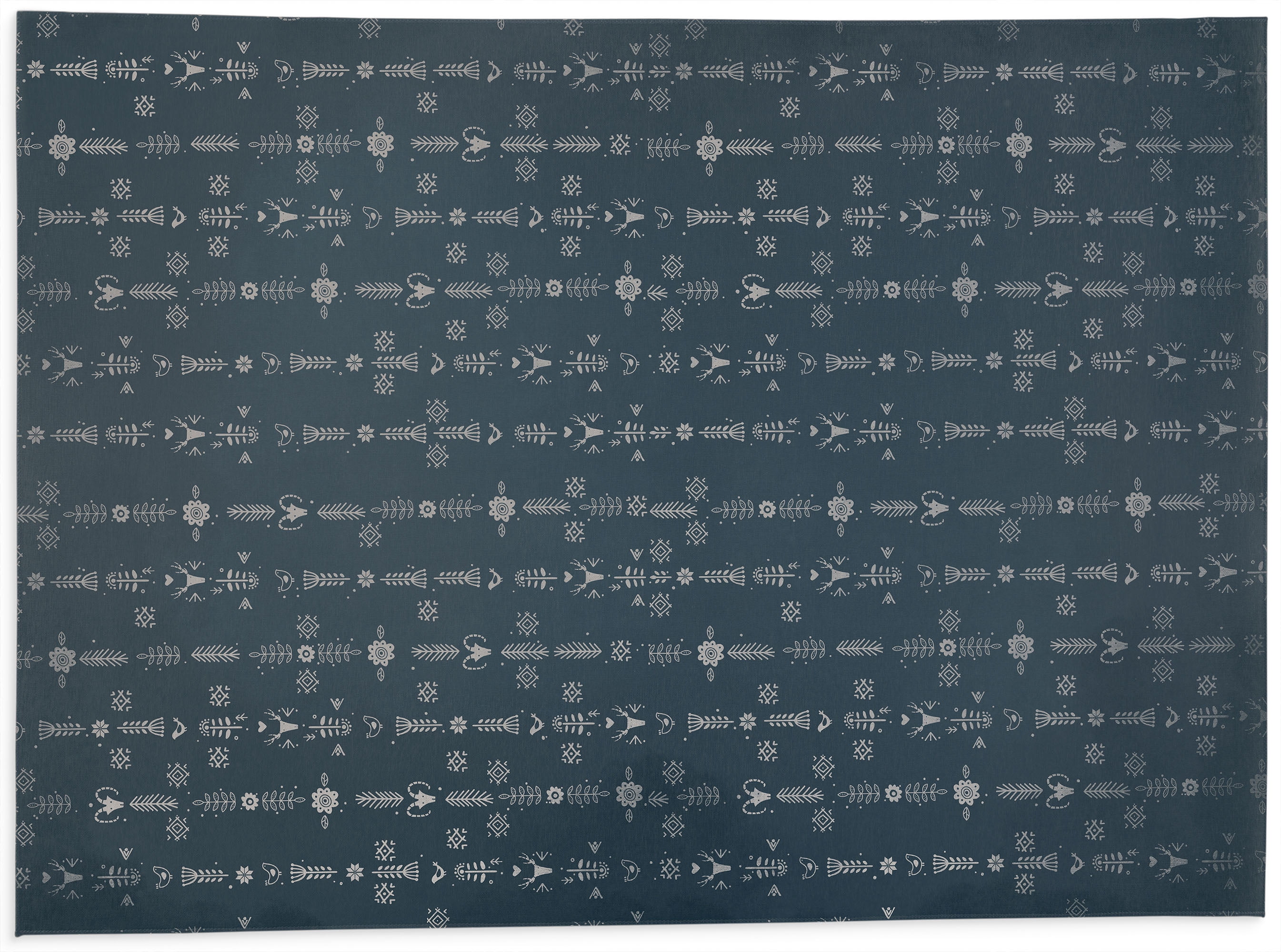 Scandi Folk Blue Office Mat by Kavka Designs - Walmart.com