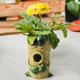 Funny Plants Flower Pot - Cute Animal Planter Smile Face Frog Resin ...
