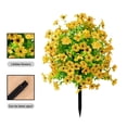 Artificial Violet Flowers for Outdoors with Plug Base,UV Resistant ...