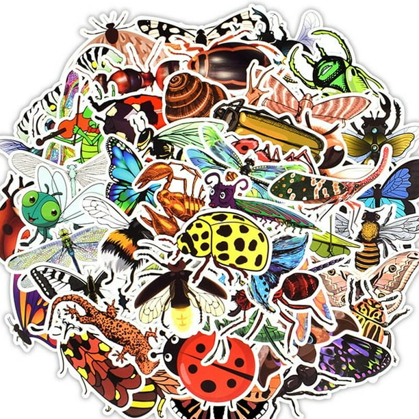 Nature Insect Stickers Butterfly Ant Ladybug Early Learning Educational ...