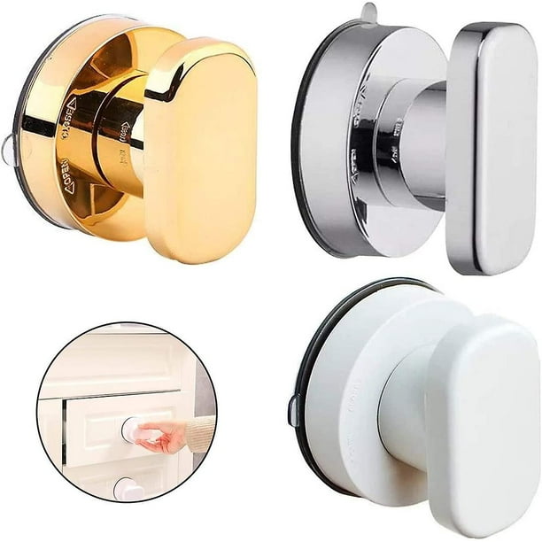 Glass Pull Handle Adsorbent,3 Piece Suction Cup Pull Handle Toilet ...