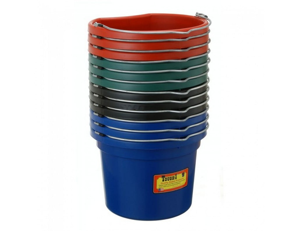 Tough-1 Bucket 8 Quart Flat Back Bucket 6 Pack - Assorted 70-86 ...