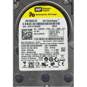 WD1600AAJS-60Z0A0, DCM DGRNHT2AGN, Western Digital 160GB SATA 3.5 Hard ...