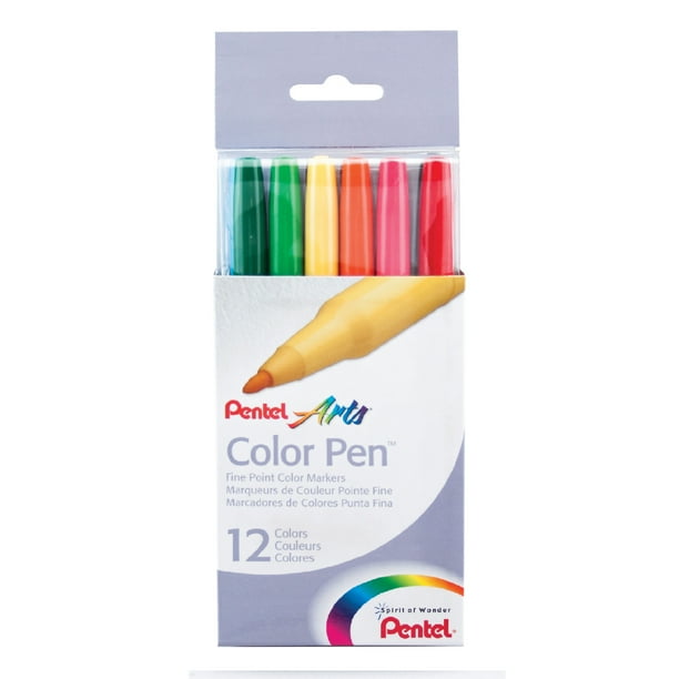 Pentel Color Pen Set, 12-Colors - Walmart.com - Walmart.com