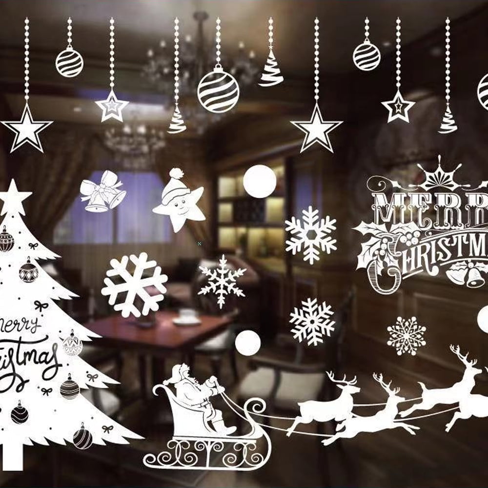 Click here for Mikewe Christmas Window Stickers Glass Pvc Christm... prices