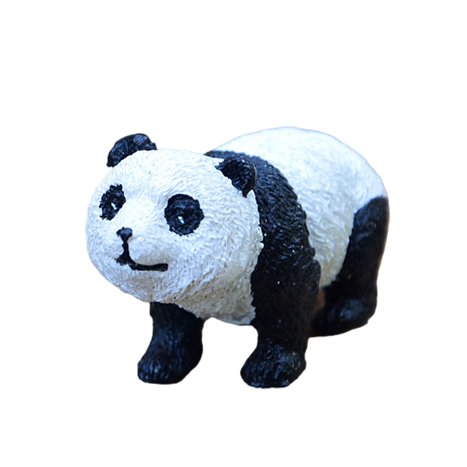 1PCS Solid Panda Figurines Toy, 1in Realistic Plastic Jungle Animals ...