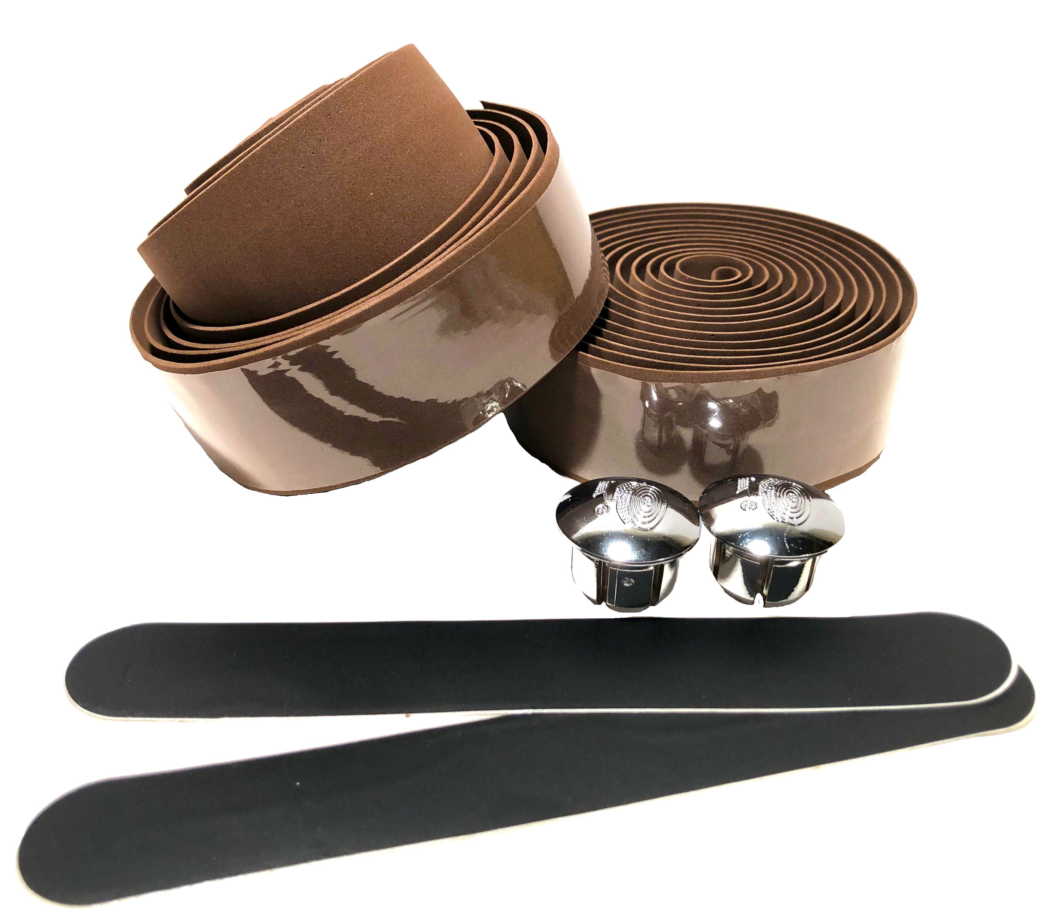 EVA Road Bike Brown Handlebar Tape, Bicycle Handle Bar Cycling Wraps w ...