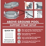 Coleman Steel Pro 12 ft. x 33 in. Round Metal Frame Above Ground Pool ...
