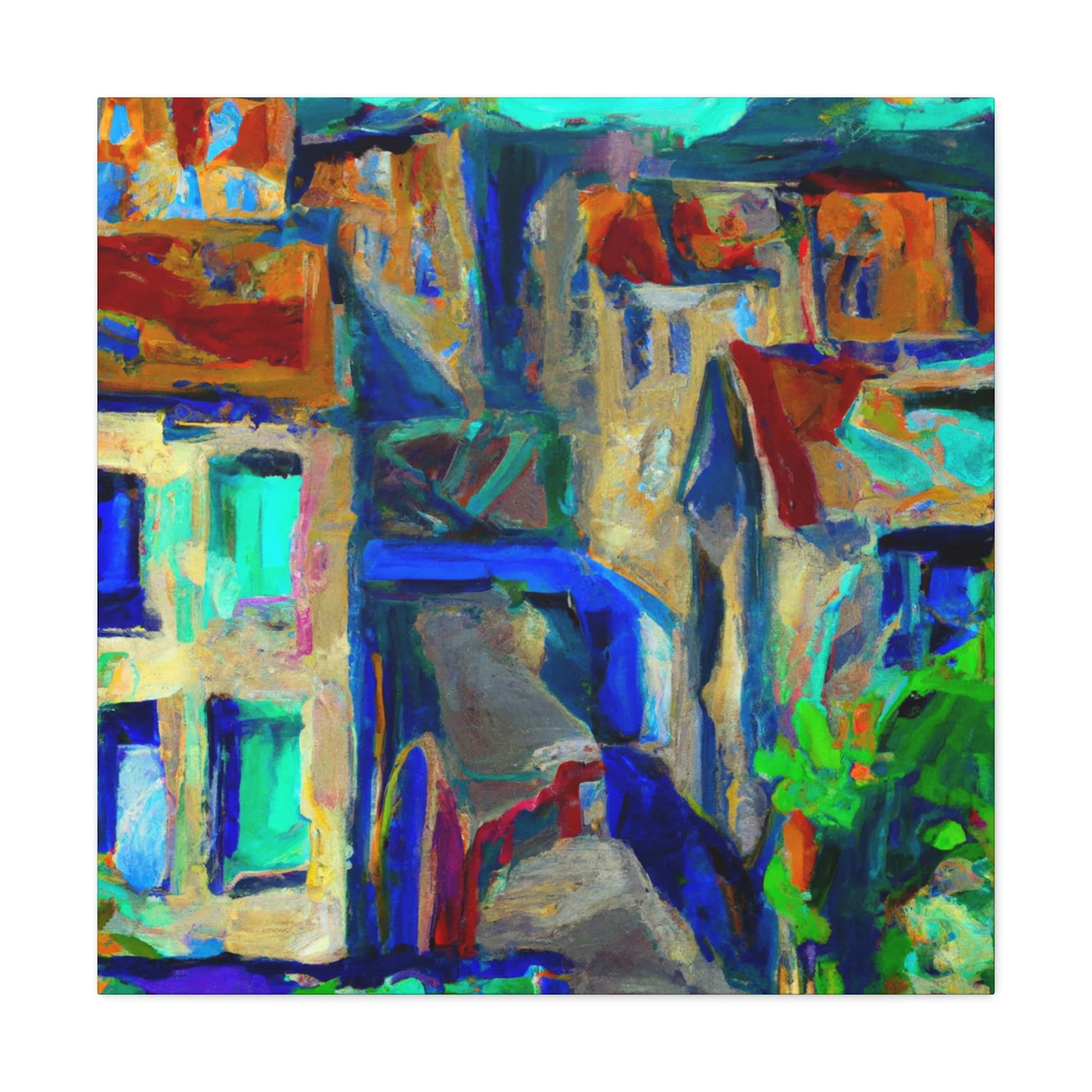 Urban Vibrant Reflection - Canvas - Walmart.com