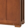 TMS Pacific Wood Sliding Door Storage Cabinet Unit, Walnut - Walmart.com