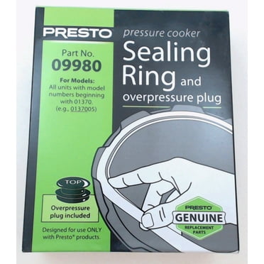 09905, Pressure Cooker Sealing Ring Gasket Fits Presto 01/CAA12H Models ...
