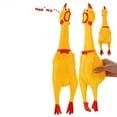 3 Pack Extra Large Big Screaming Chicken Toy Rubber Squawking Squeeze ...