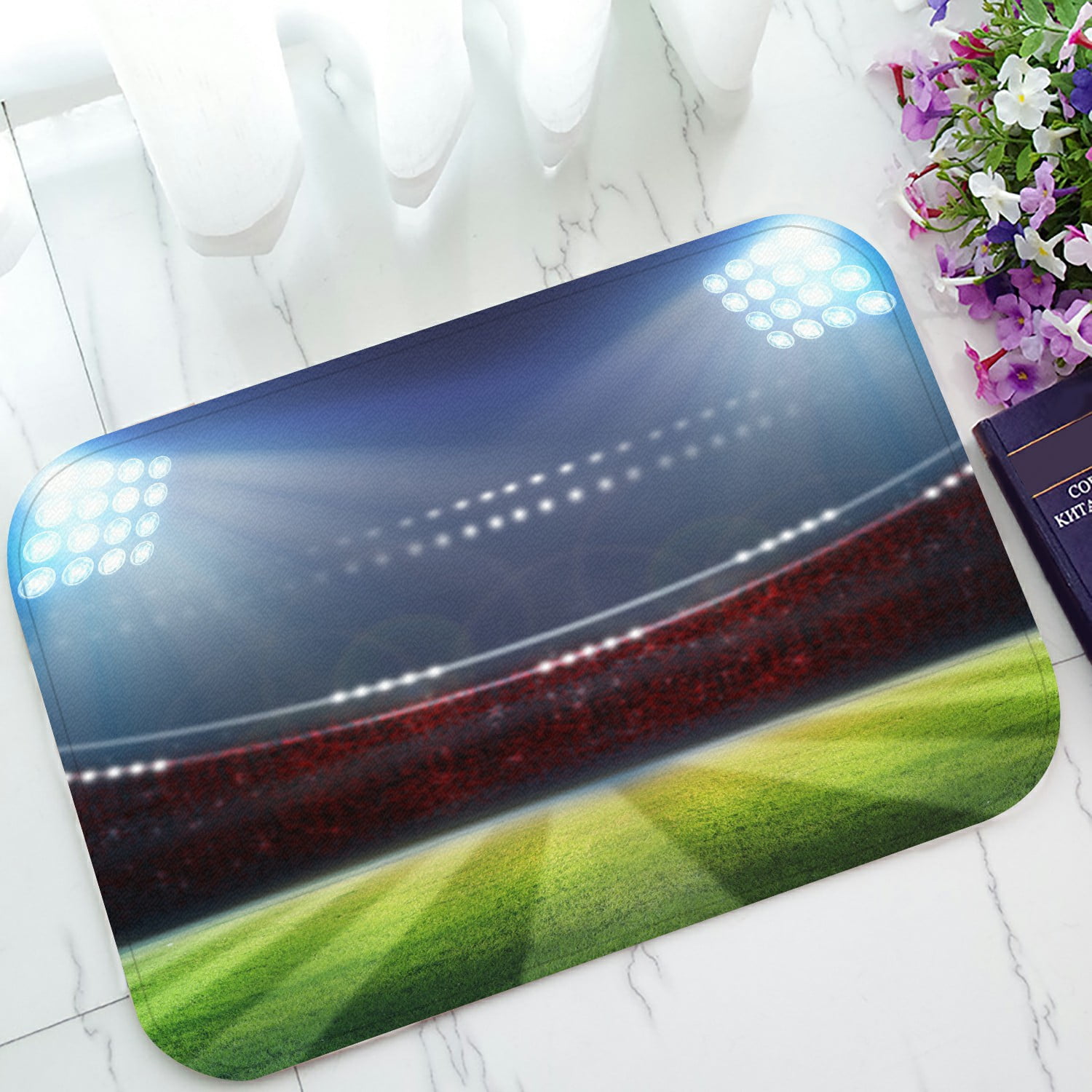 ECZJNT stadium lights Welcome Doormat Bath Mat Rug Entrance Rug Floor ...