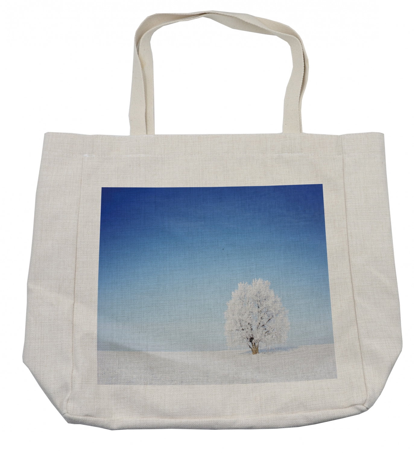 Winter Shopping Bag, Alone Winter Life of Tree in Snowy Environment ...