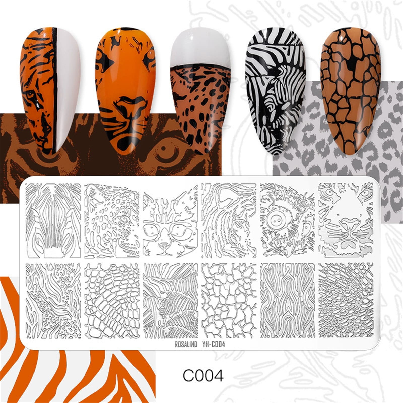 Kiplyki Wholesale Nail Stamping Plates Wacky Characters Pattern Nail ...