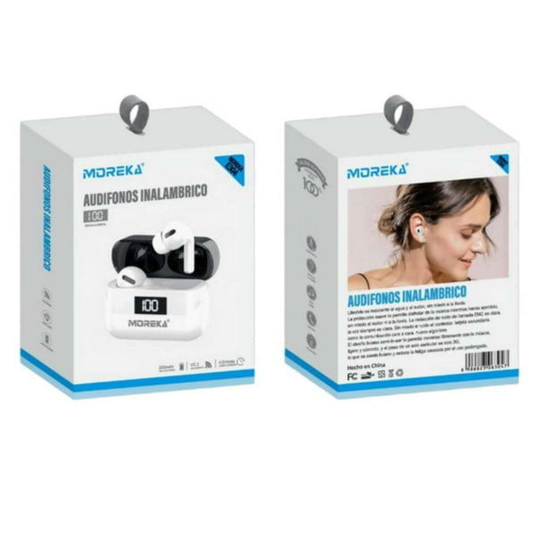 Audífonos Bluetooth Moreka E304 con supresor de ruido | Bodega Aurrera ...