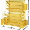 7 Tier Desk File Organizer, Letter Tray Paper Organizer with Pen Holder ...