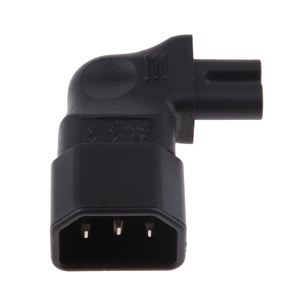 IEC 320 C1 Adapter PLUG/SOCKET, 90 Degree Connector, IEC 3Pole Male 320 ...