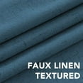 100% Blackout Curtains for Bedroom Thermal Insulated Linen Textured ...
