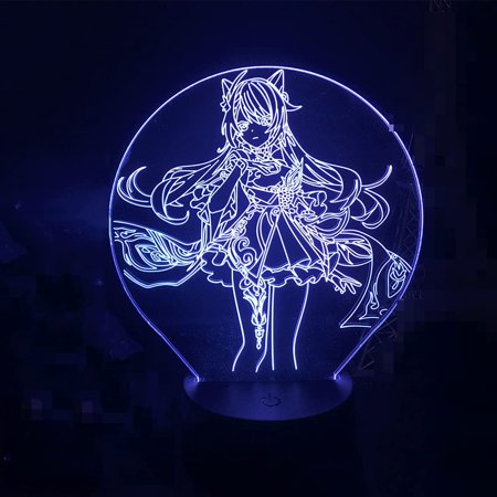 Genshin Impact Serise 3D LED Anime Lamp Anime LED Night Light Anime ...
