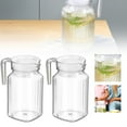 YZLMD Glass&Bottle 2 Pcs Pot Beverage Carafe Plastic Pitcher Clear ...