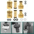Brass Garden Hose Connector Set: Rust-Resistant Accessories for Easy ...
