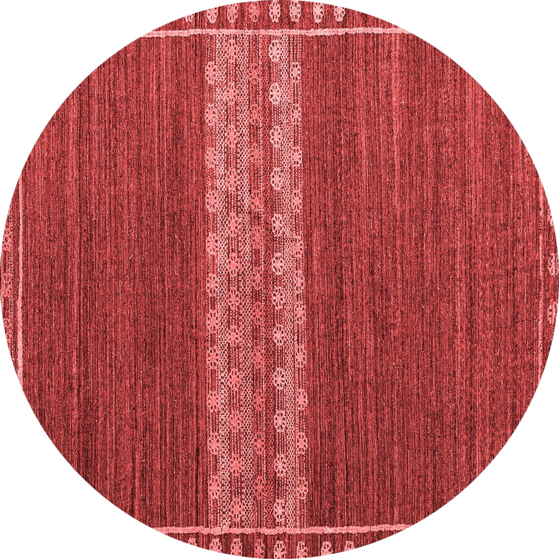 Ahgly Company Indoor Round Abstract Red Modern Area Rugs, 8' Round ...