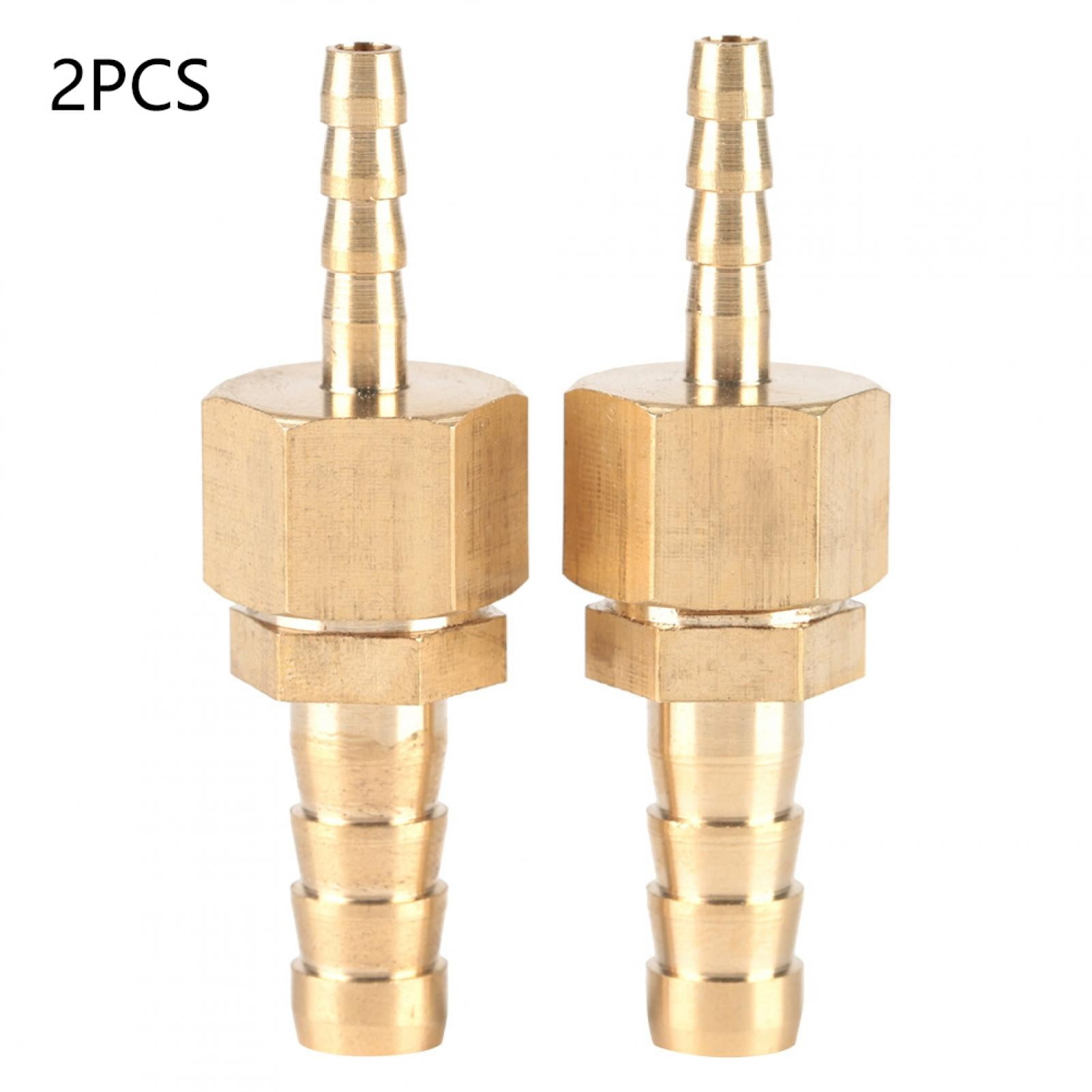 2pcs 4--6mm Brass Fitting Hose Barb Tail Reducer Reducing Plug ...