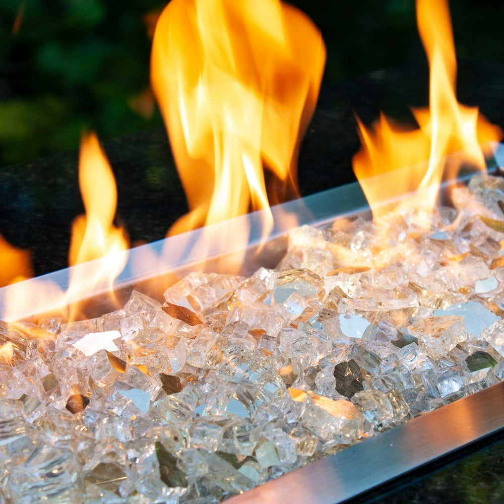 Sunstorm Gold Reflective Tempered Fire Glass 1/2", 10 lb. Jar by ...