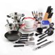 Gibson Home Kitchen In A Box 83-Piece Combo Set, Red - Walmart.com