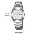 Couple Quartz Watches Set for Him and Her - Stainless Steel Strap ...