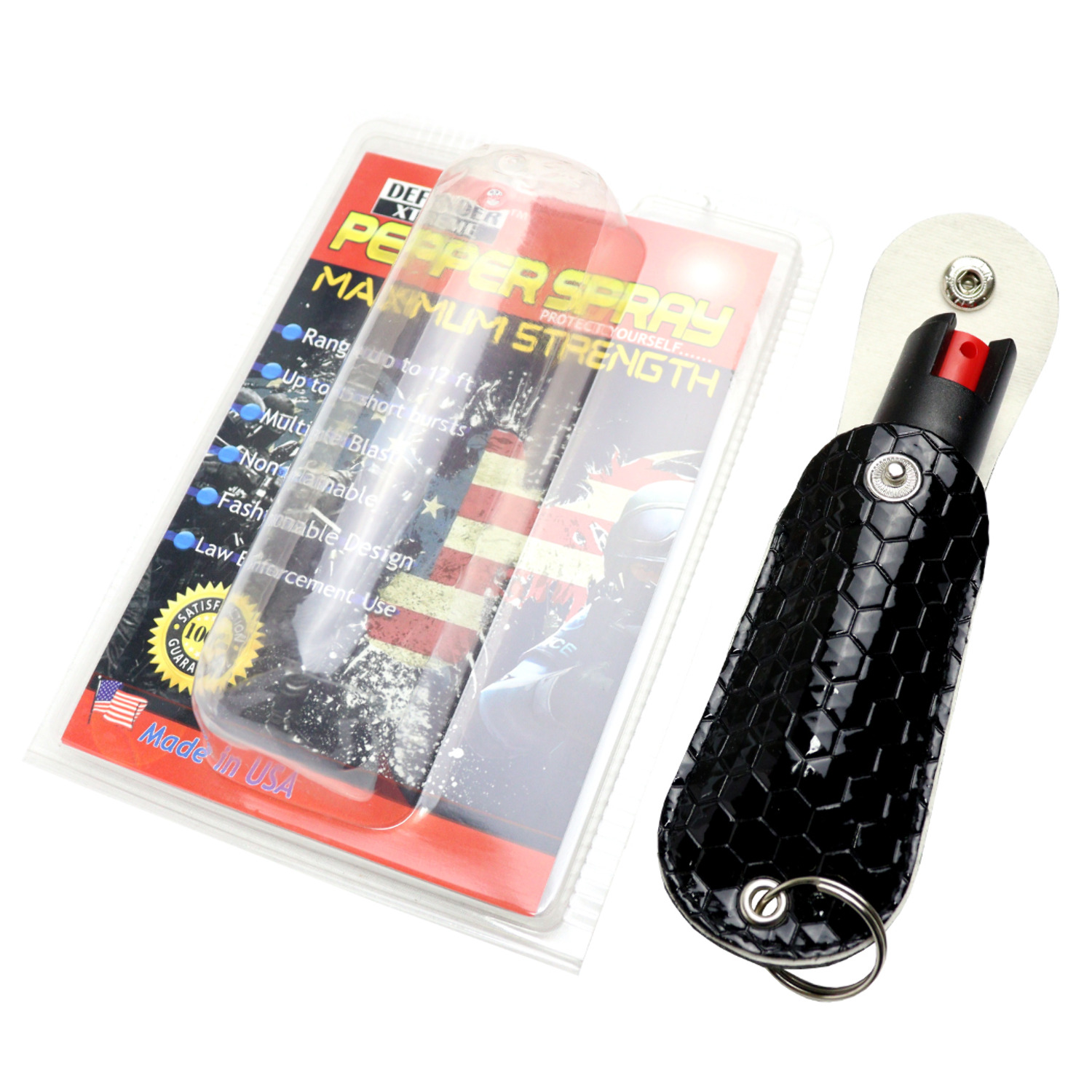 Defender-Xtreme 1/2 Oz Pepper Spray With Black Sheath Key Chain ...