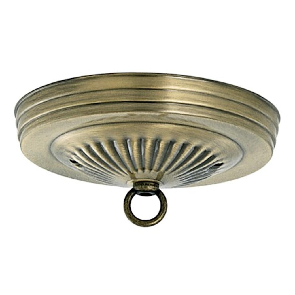 Satco 90053 - Antique Brass Ribbed Canopy Kit (90-053) - Walmart.com