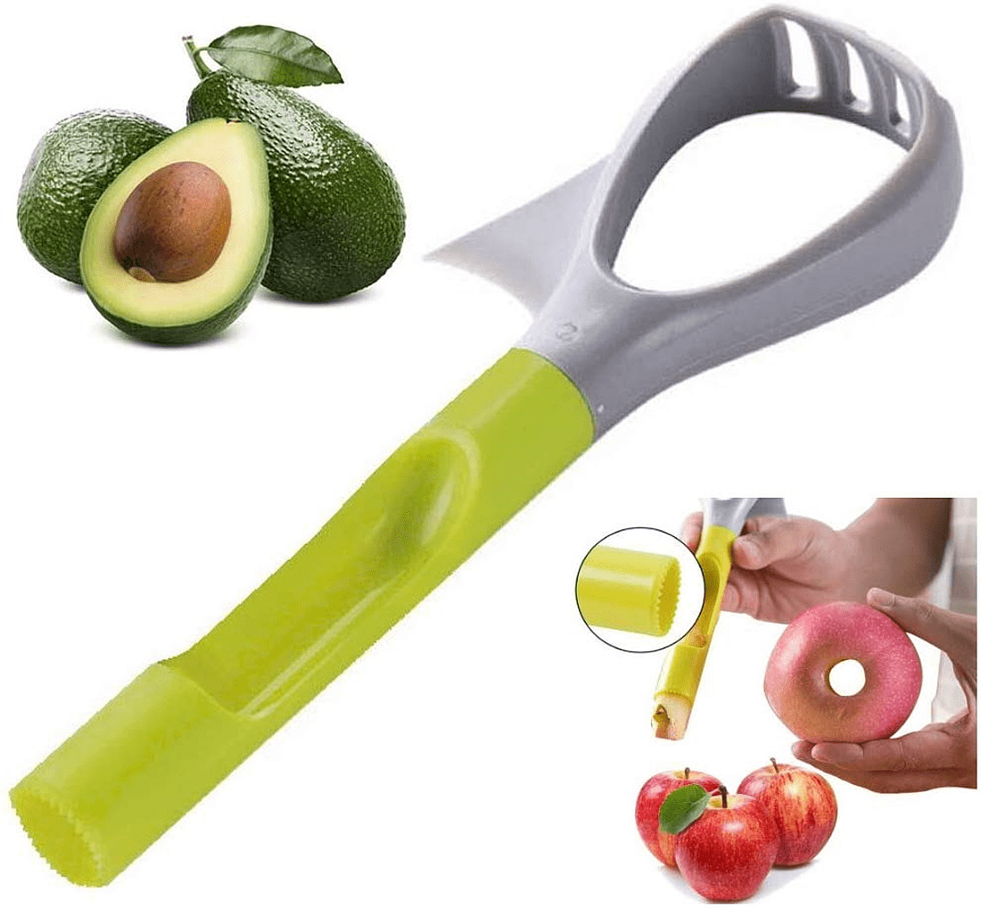 2 Sets 5 in 1 Avocado Slicer Avocado Masher Spoon, Seed Remover Peeler ...