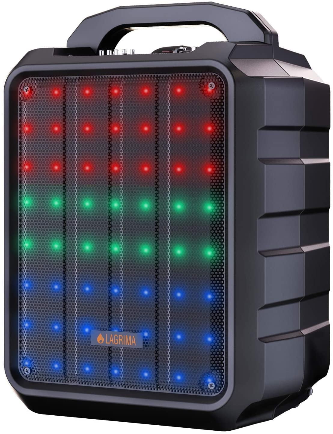 LAGRIMA LPS-200 Portable 8-Inch 800 Watt 2-Way PA Speaker System, Dual ...