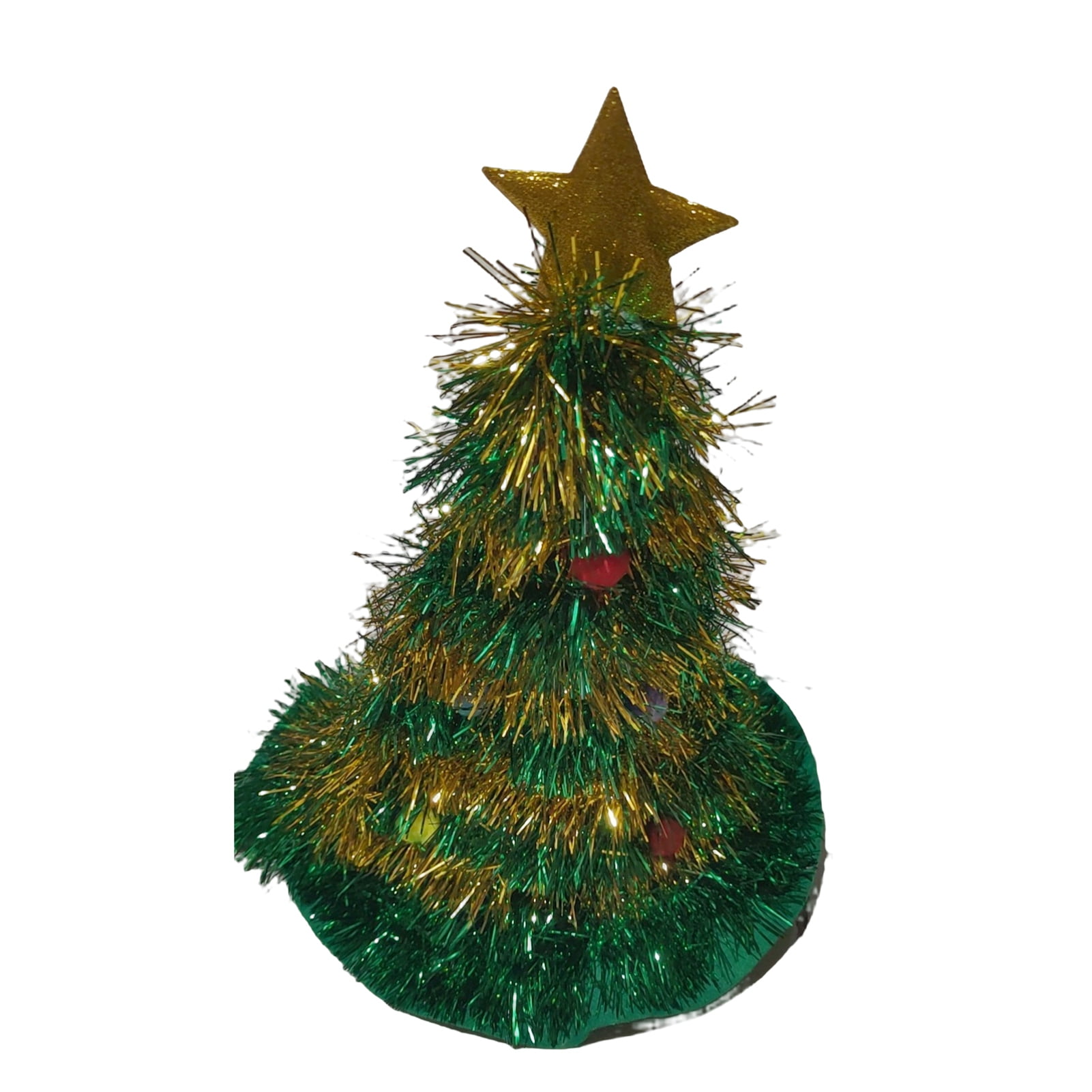 Kripyery Christmas Tree Hat, Xmas Ornaments, Star Plush Small Ball Prop ...
