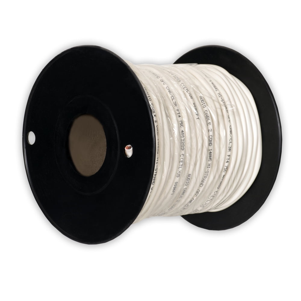 14 Gauge Speaker Wire 1000 Ft 100ft 14/2 AWG CL3 In-Wall Speaker Wire ...