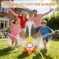 Kids Water Sprinkler Toys, Rocket-Shaped Outdoor Lawn Sprinkler with ...