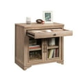 Pemberly Row Contemporary Engineered Wood Library Base in Brushed Oak ...